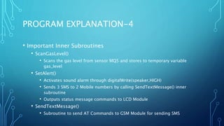 Gas Leakage Detector using Arduino with SMS Alert - Engineering Project ...