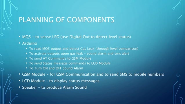 Gas Leakage Detector using Arduino with SMS Alert - Engineering Project | PDF