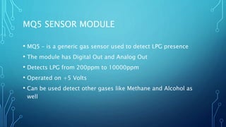 Gas Leakage Detector using Arduino with SMS Alert - Engineering Project ...