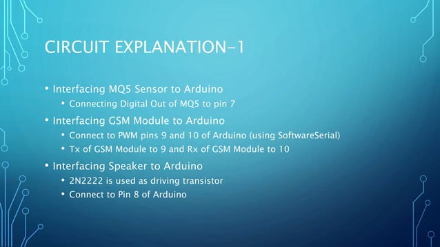 Gas Leakage Detector using Arduino with SMS Alert - Engineering Project ...