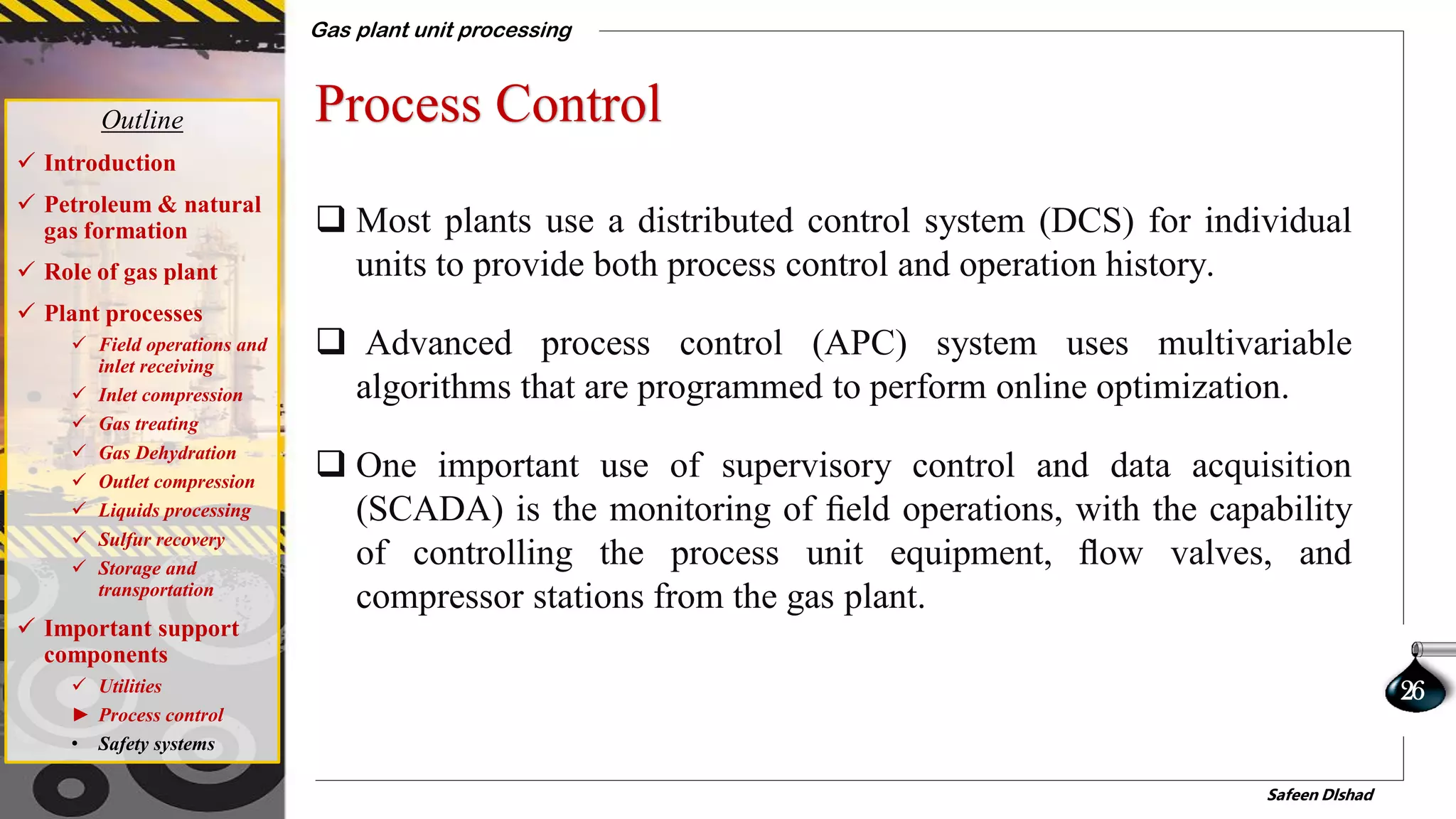 Gas plant unit process | PDF