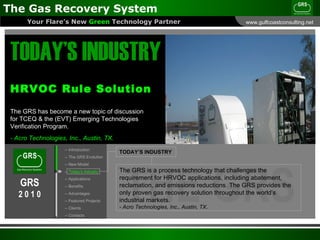 The Gas Recovery System Presentation | PPT