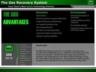 The Gas Recovery System Presentation | PPT