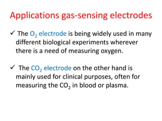 Gas sensing electrodes | PPTX
