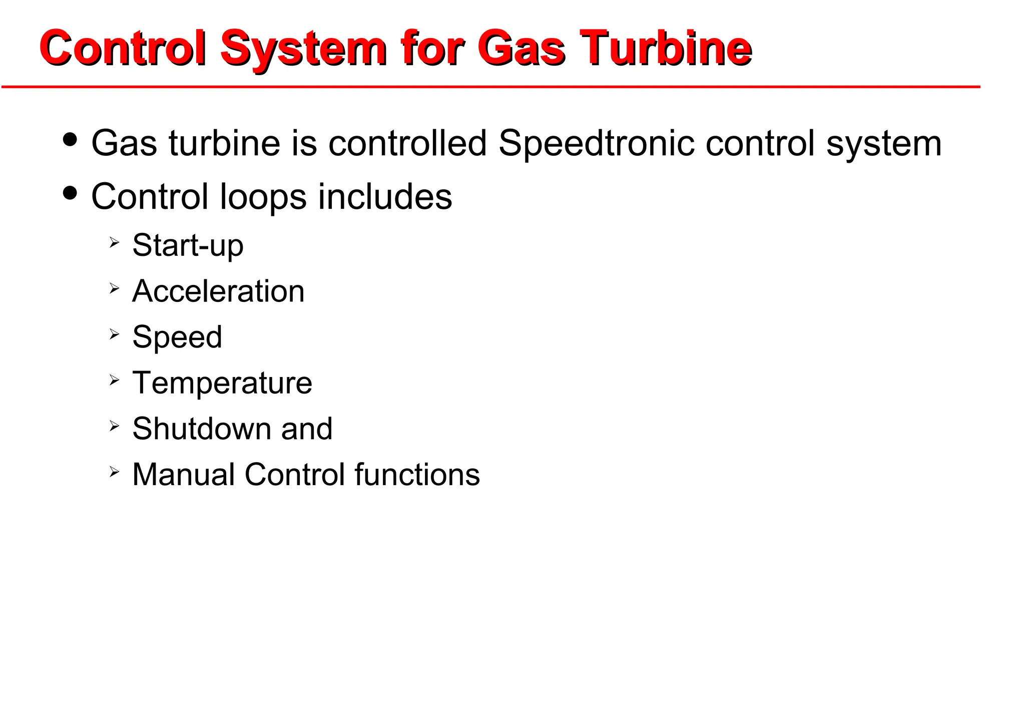 Gas Turbine Generator of Philosophy control | PDF