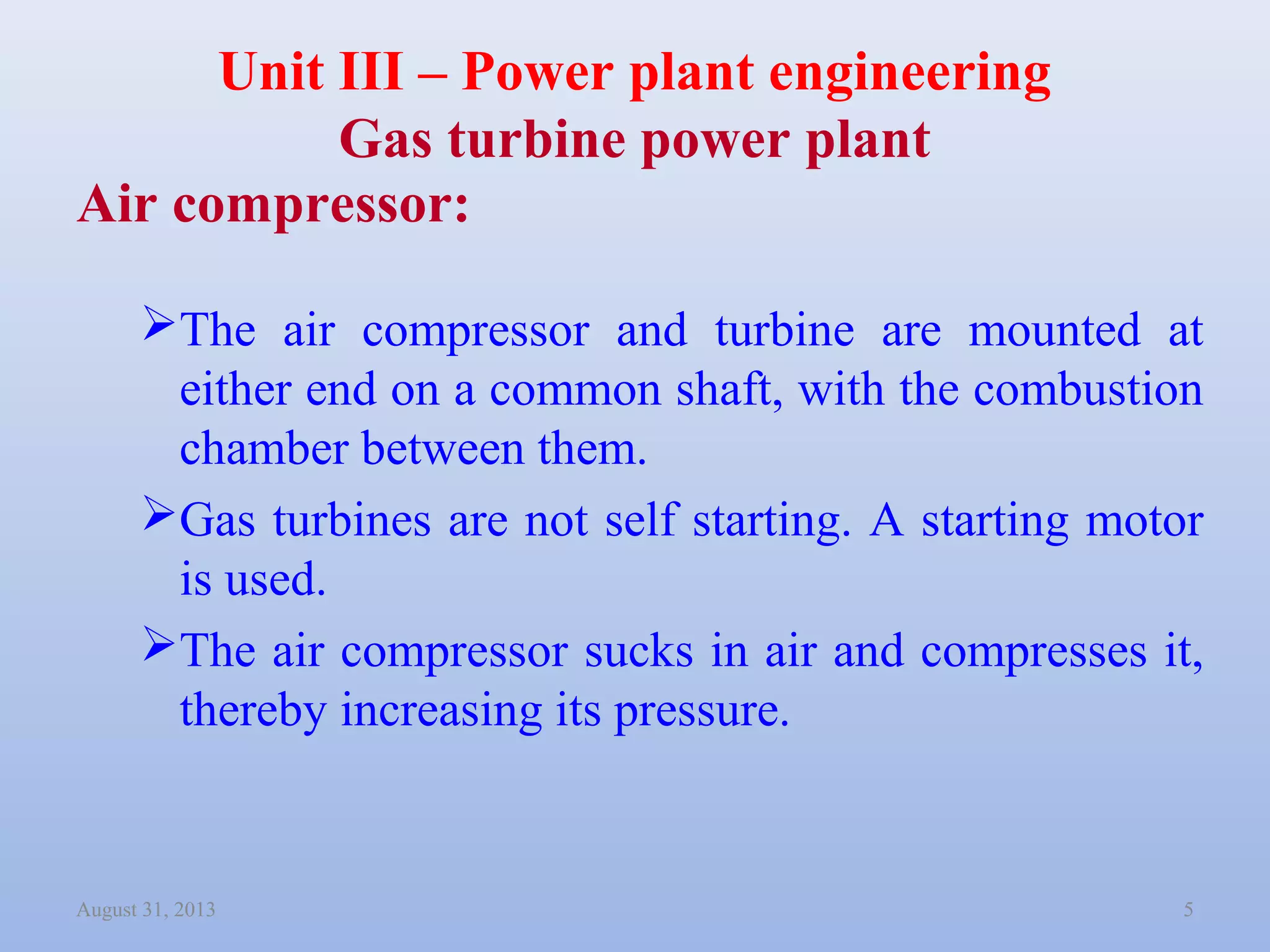 Gas Turbine Power Plant | PPT