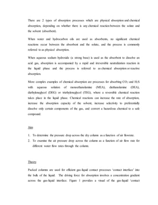 Gas absorbtion | DOCX