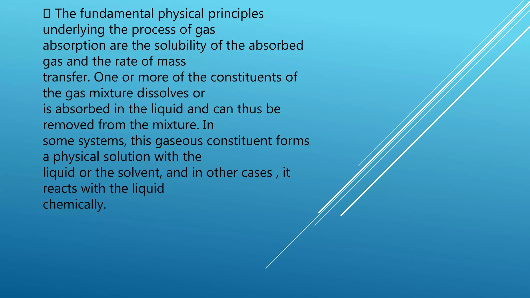 Gas absorption tower | PPTX