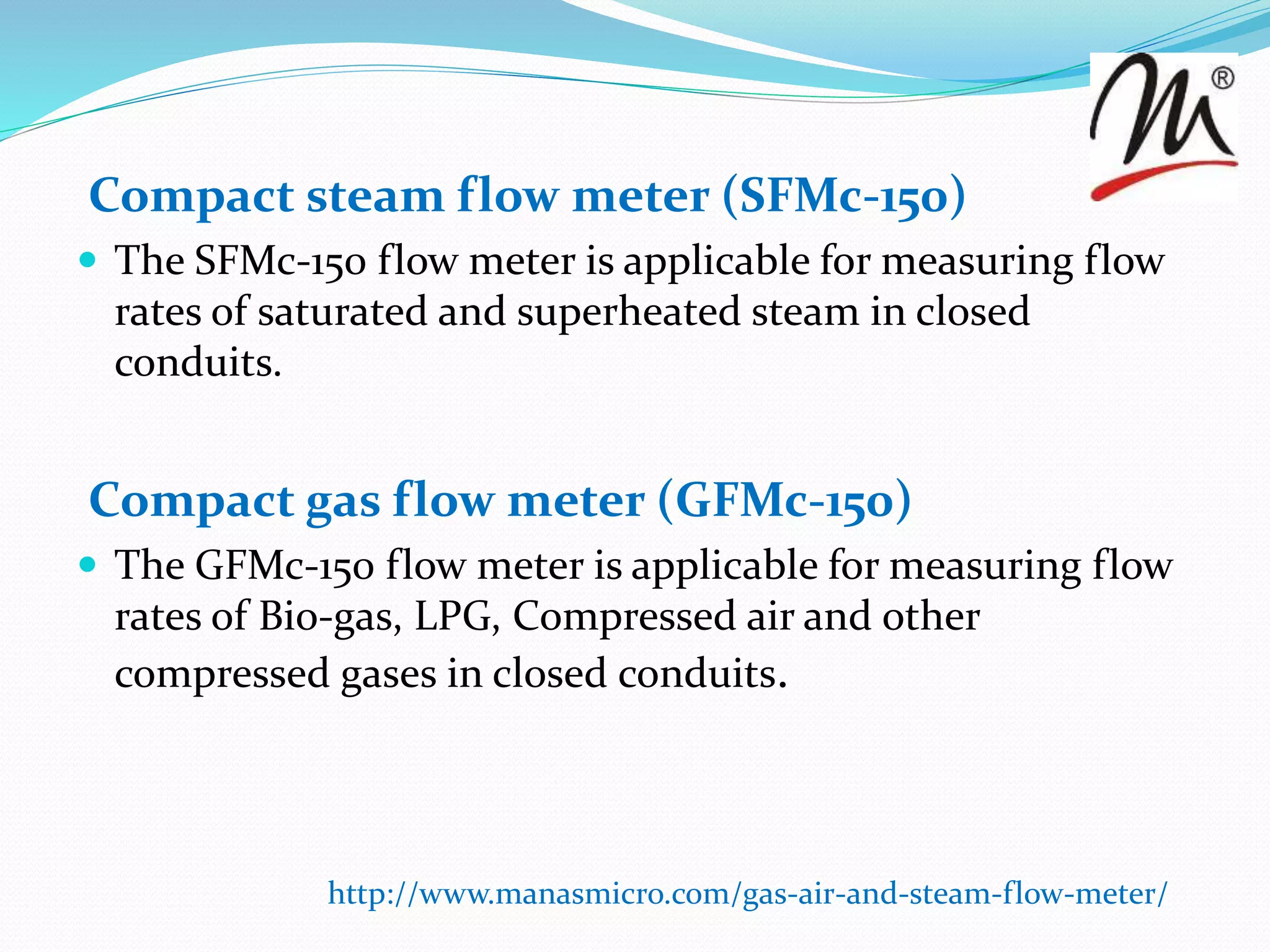 Gas flow meter | digital gas flow meter | steam flow meter price - Manasmicro | PPTX