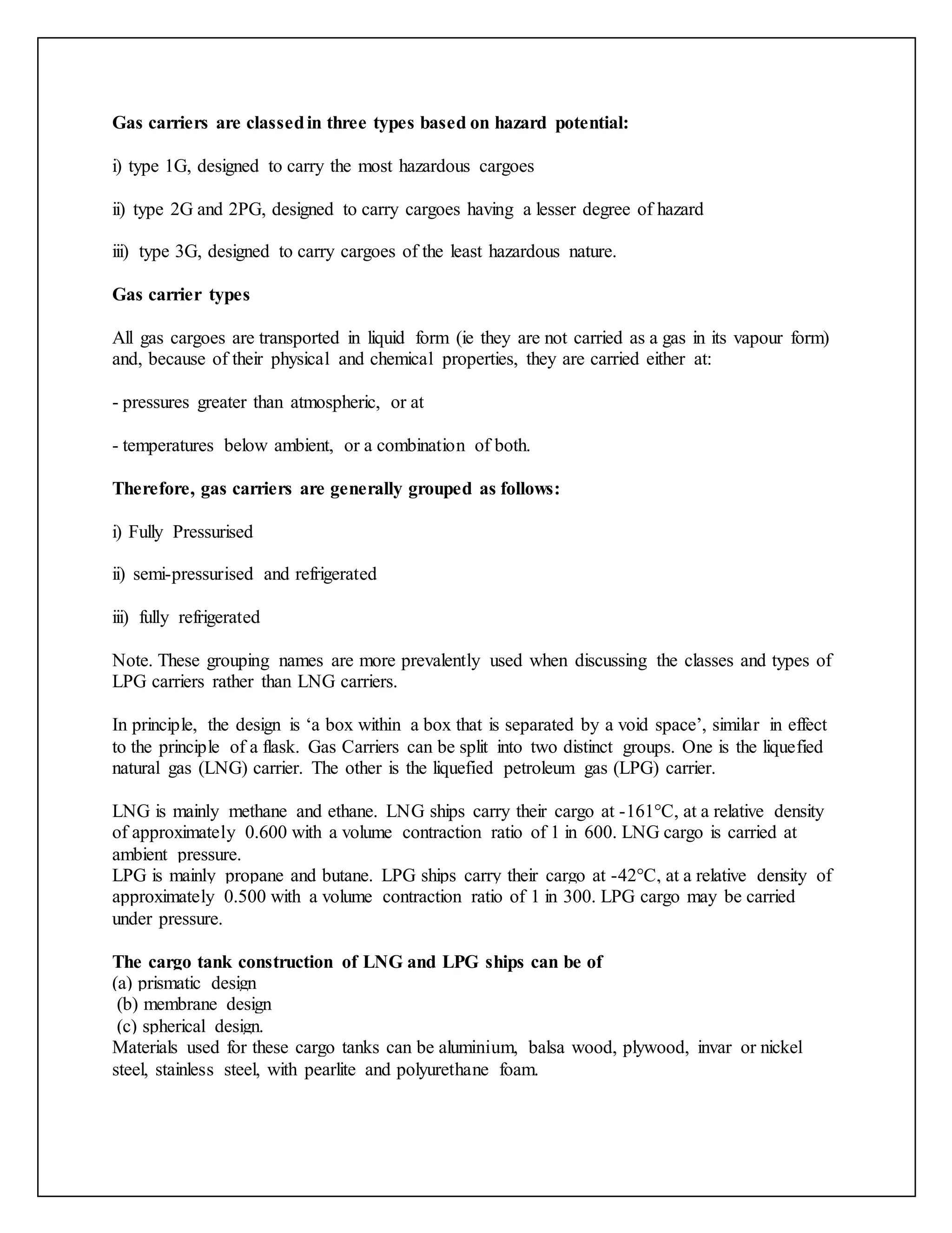 Gas and oil carrier | DOCX