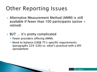 GASB 75 Implementation Issues | PPTX