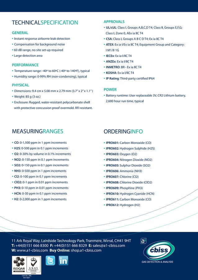 Gas badge pro datasheet | PDF