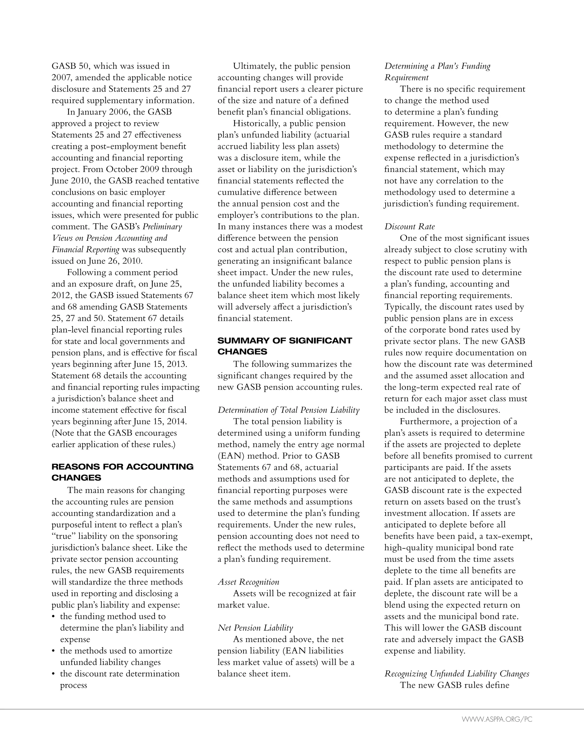 GASB's New Rules on Uniformity and Disclosure | PDF