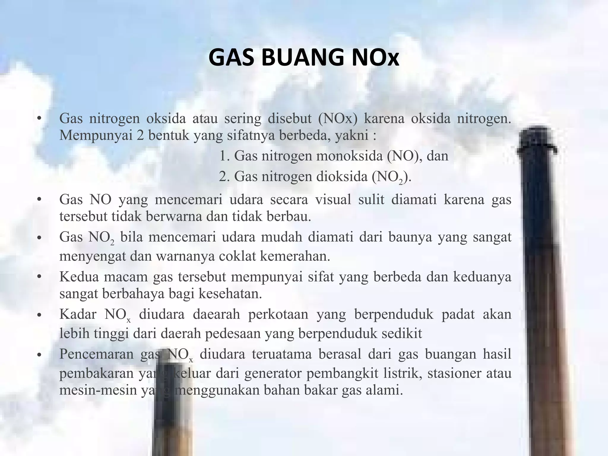 Gas buang nox | PPT