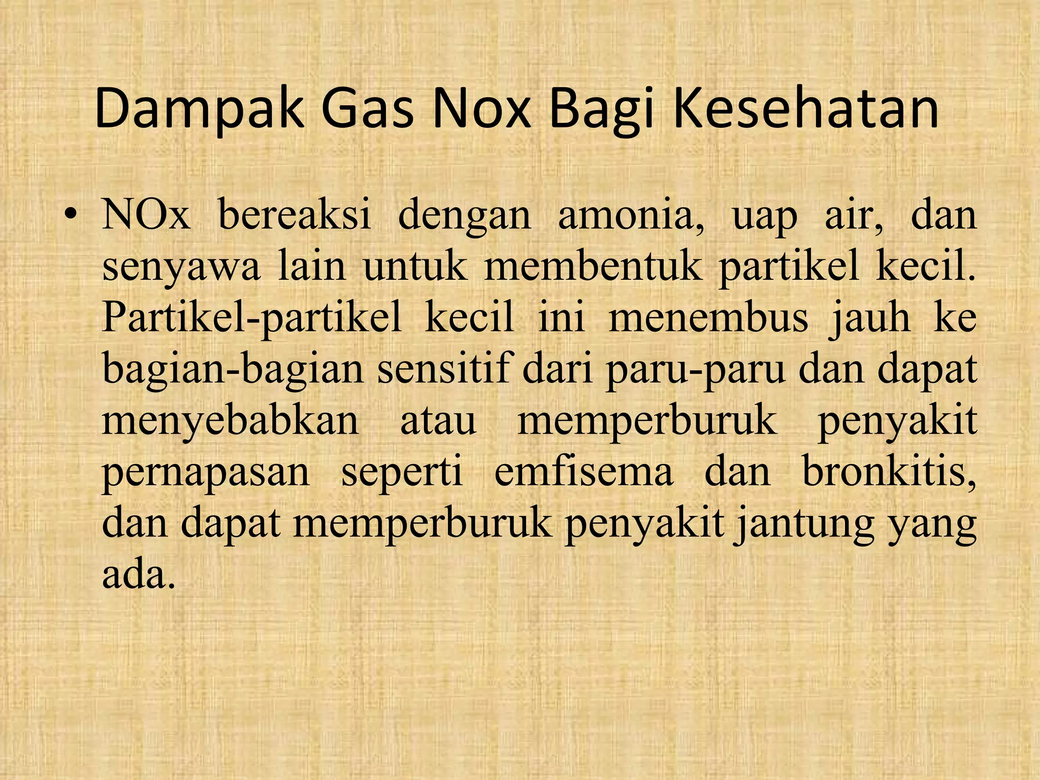 Gas buang nox | PPT