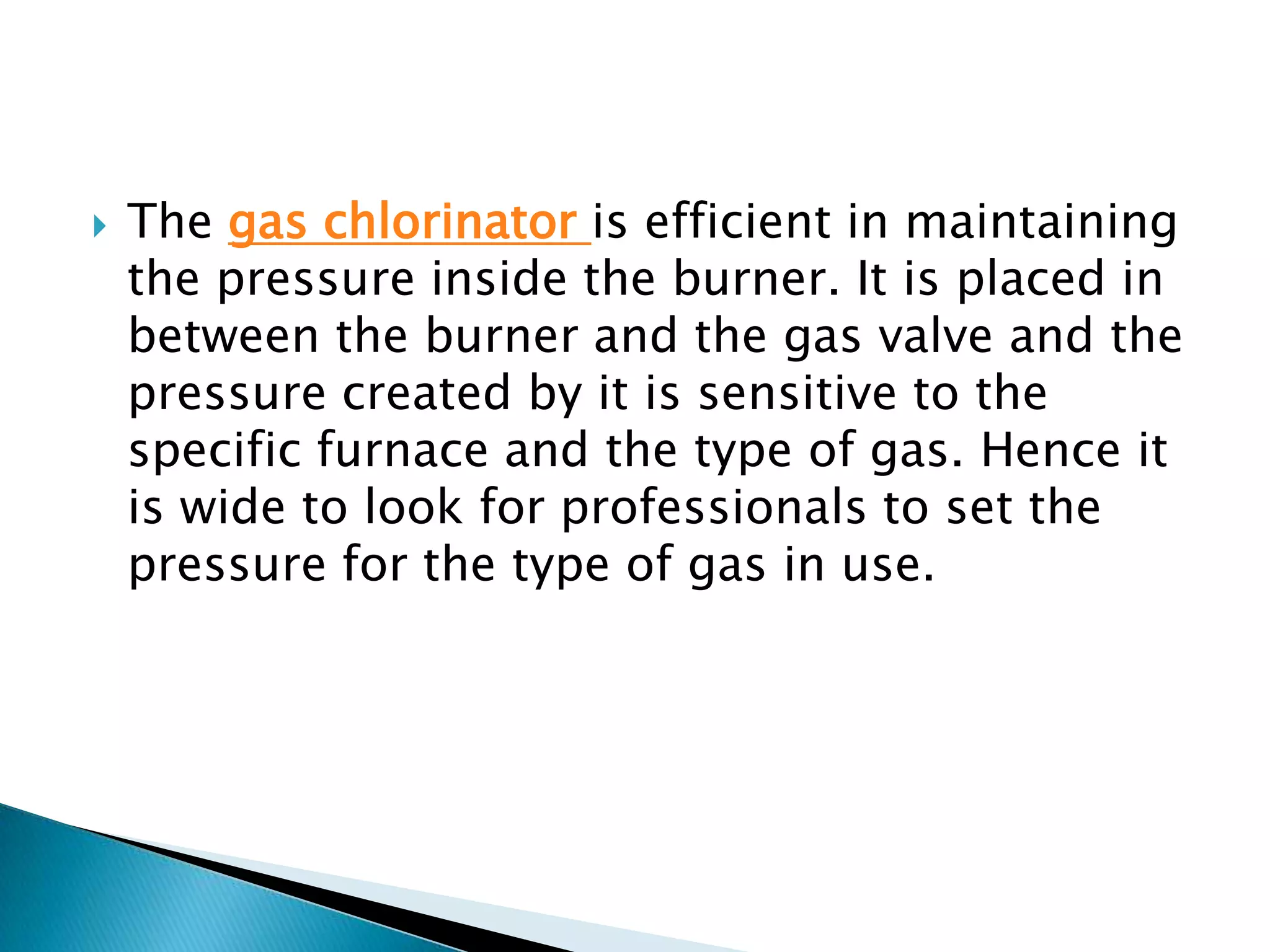 Gas chlorinator systems | PPTX