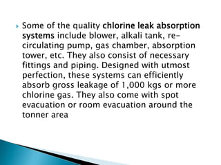 Gas chlorinator systems | PPTX