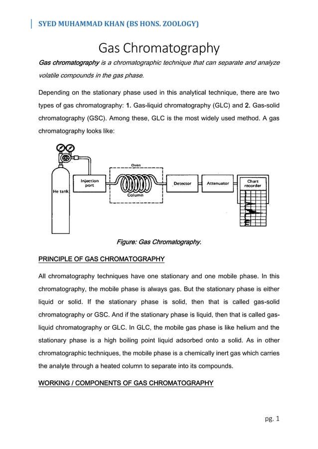 Gas Chromatography | PDF