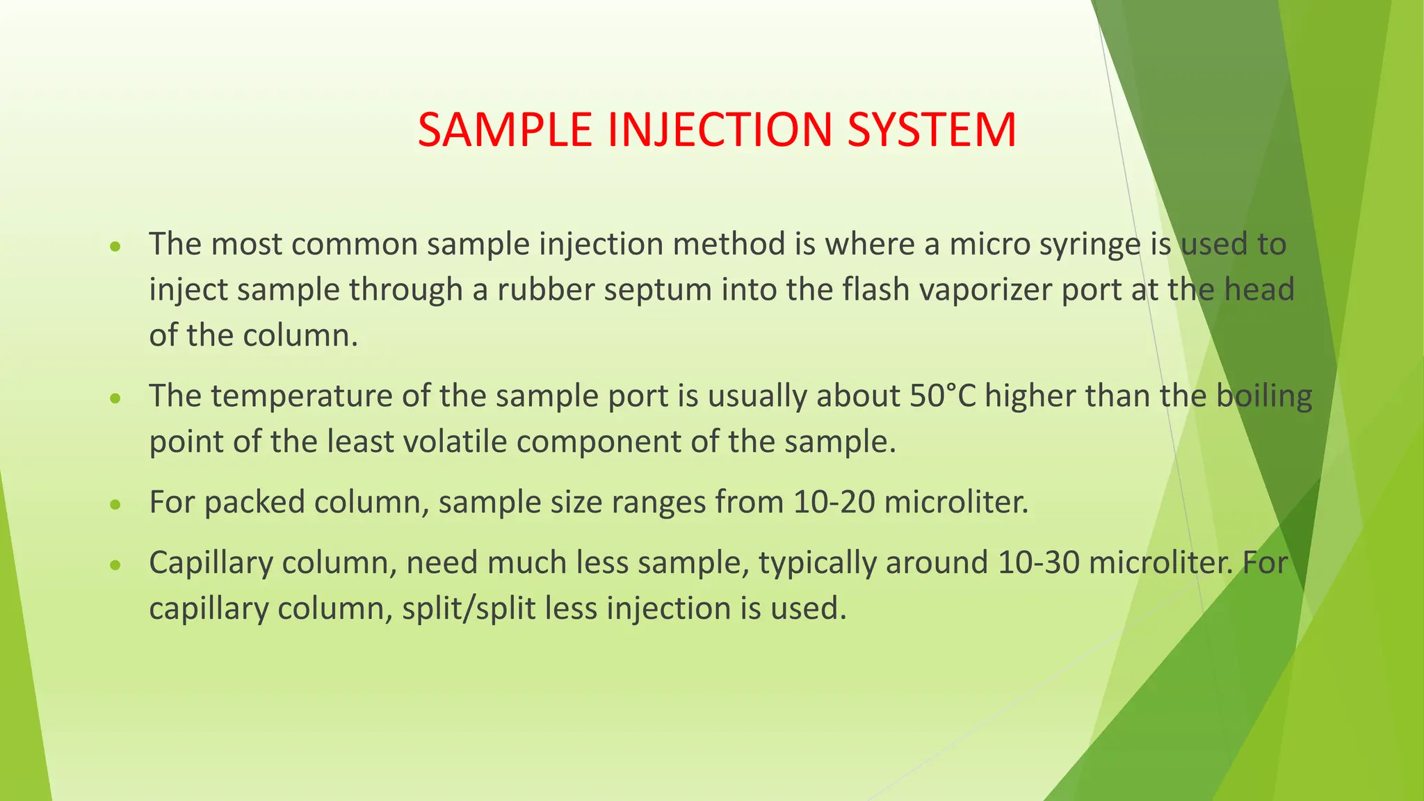 GAS CHROMATOGRAPHY in pharmaceutical product development | PPTX