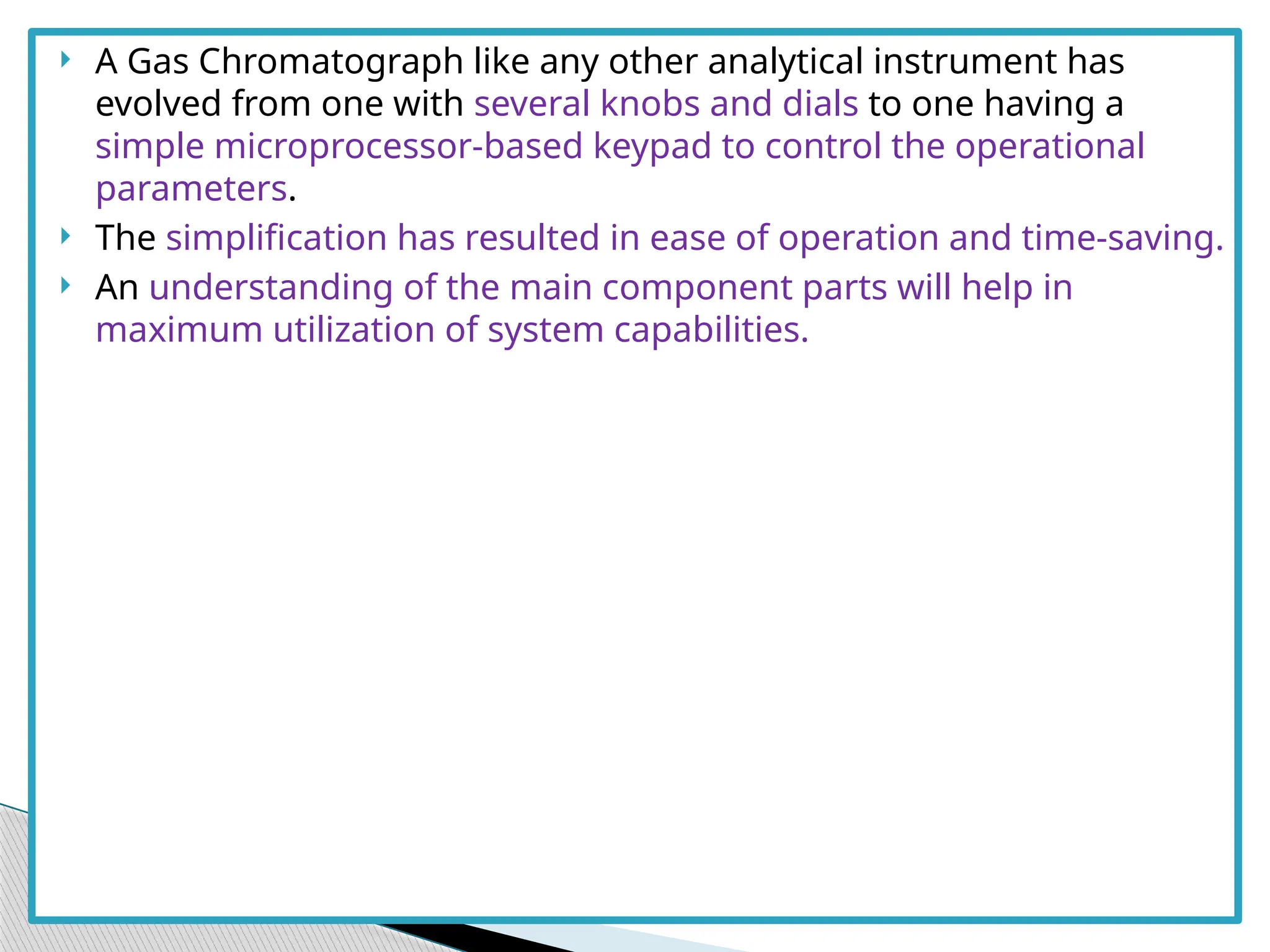 gas chromatography (Gas Solid chromatography and gas Liquid ...