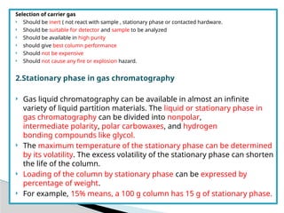 gas chromatography (Gas Solid chromatography and gas Liquid ...