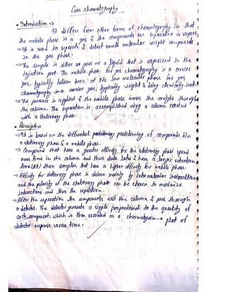 Gas chromatography Hand Written Notes.pdf
