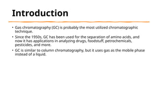 gas chromatography in forensic science -kjc | PPTX