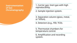 gas chromatography in forensic science -kjc | PPTX
