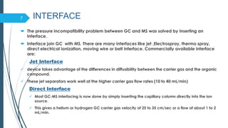 Gas chromatography mass spectrometry | PPTX | Chemistry | Science