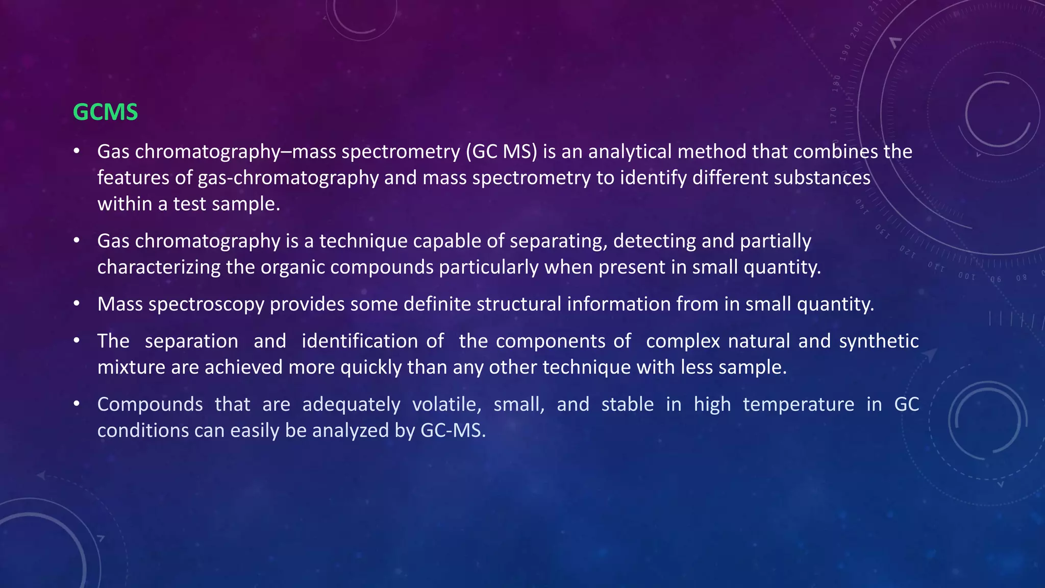 Gas chromatography mass spectrometry | PPTX