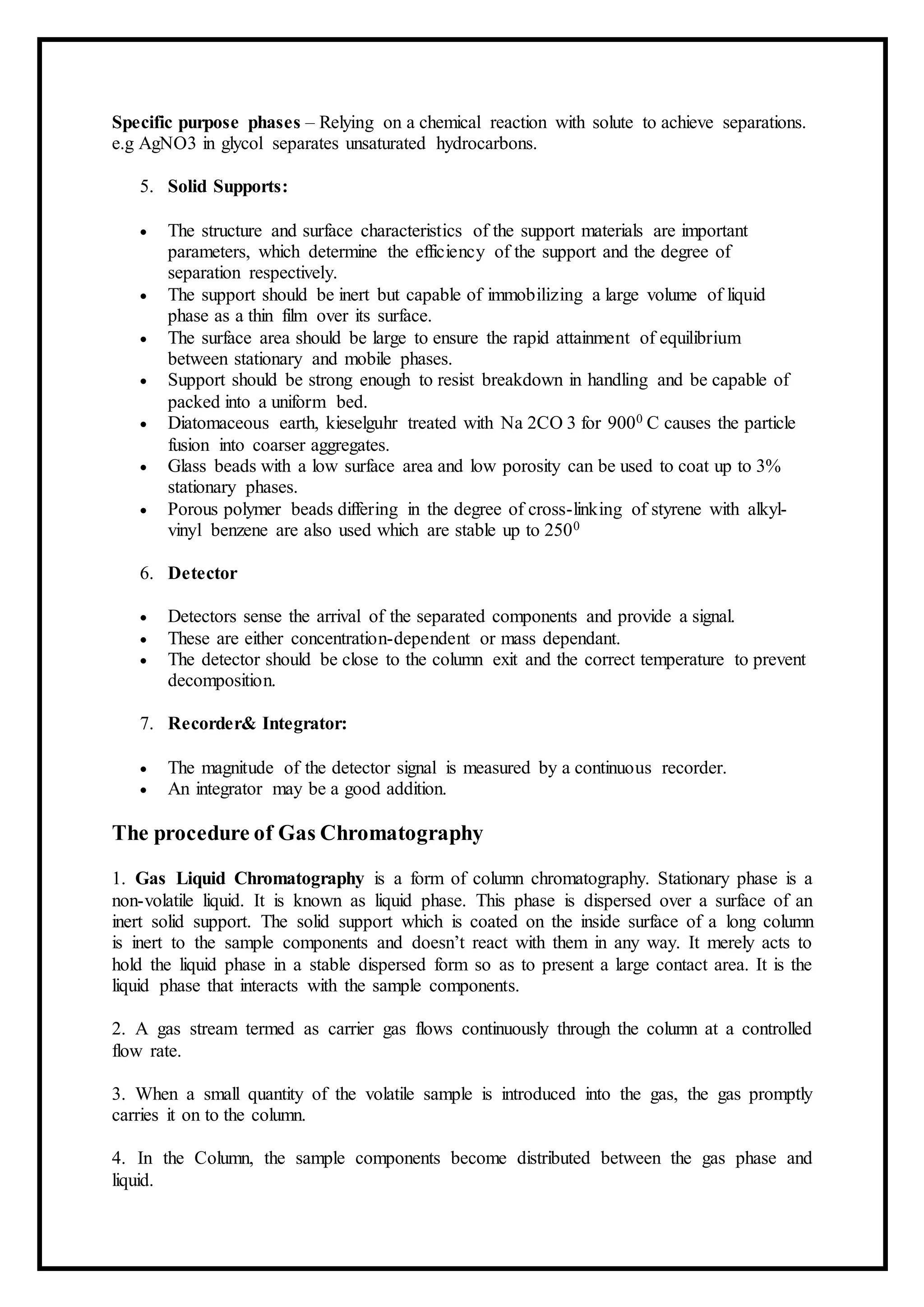 GAS CHROMATOGRAPHY | DOCX