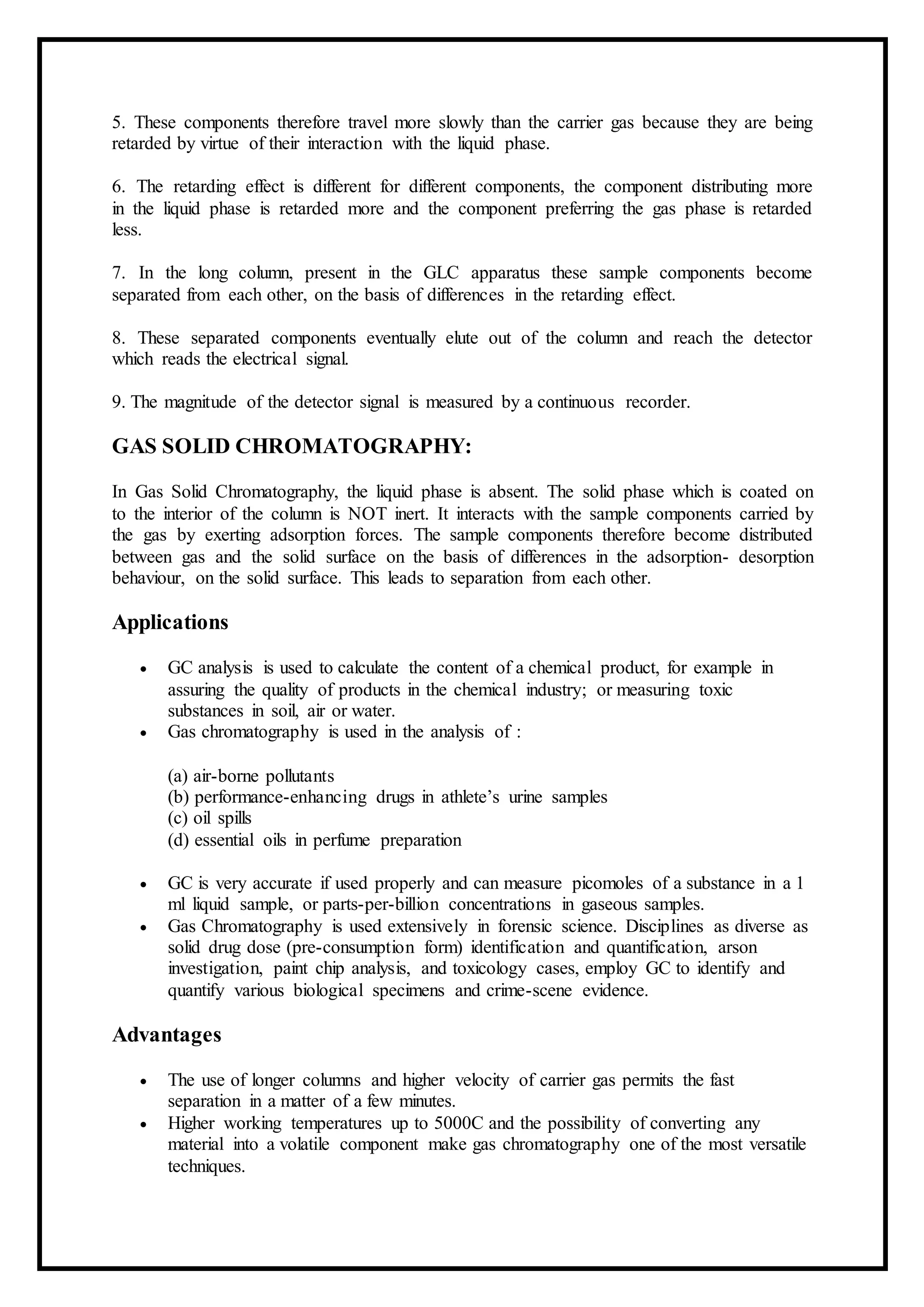 GAS CHROMATOGRAPHY | DOCX
