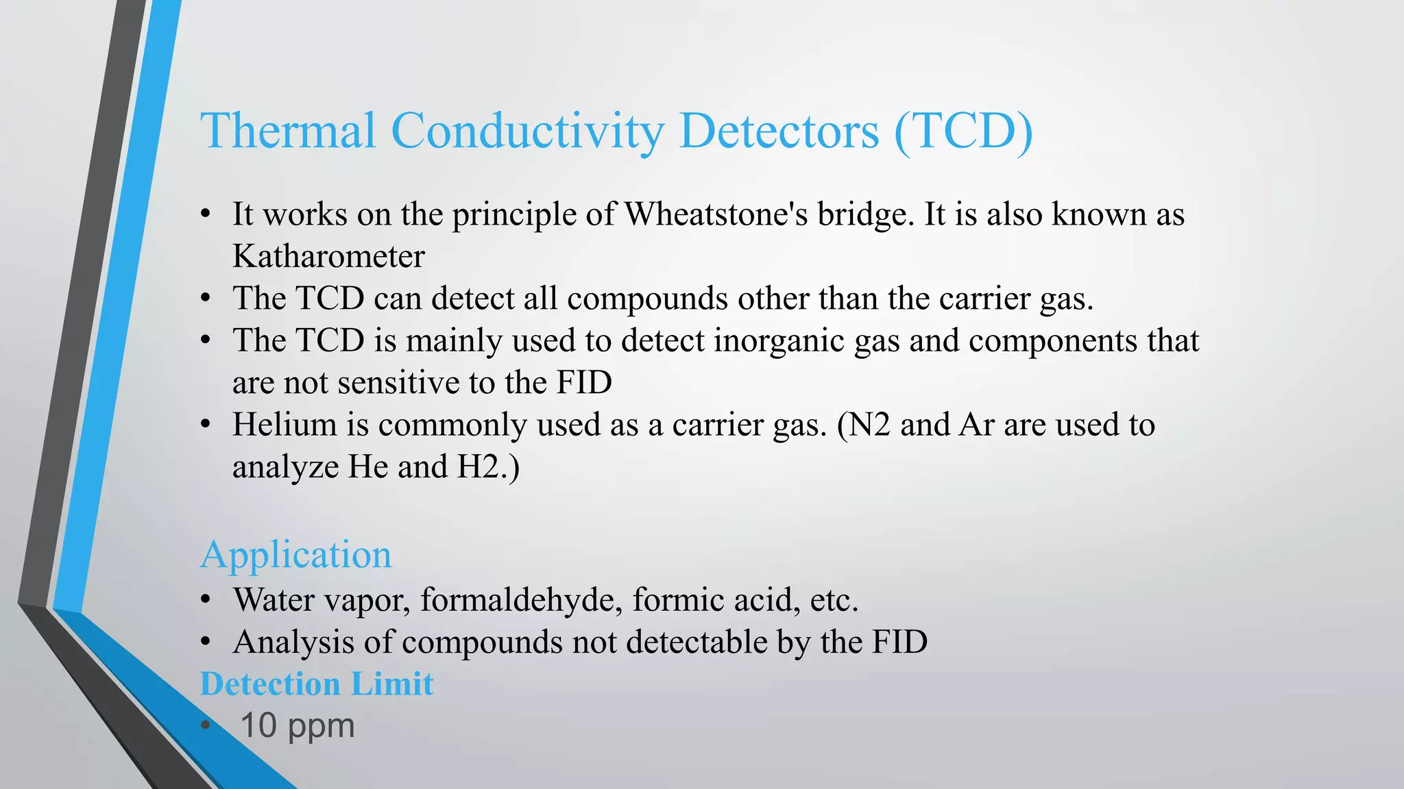 Gas Chromatography Detectors Pptx Chemistry Science