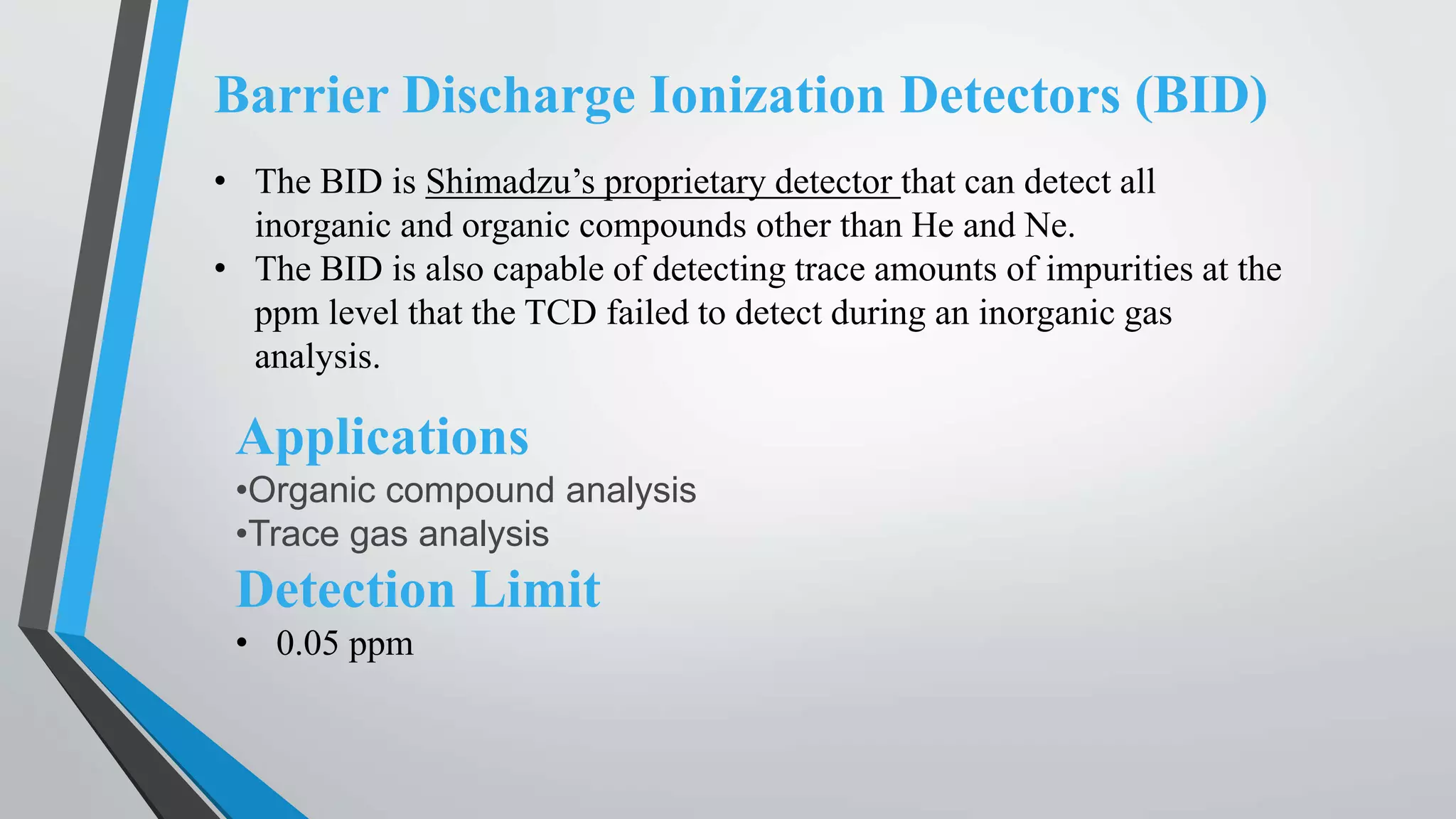 Gas chromatography detectors | PPTX