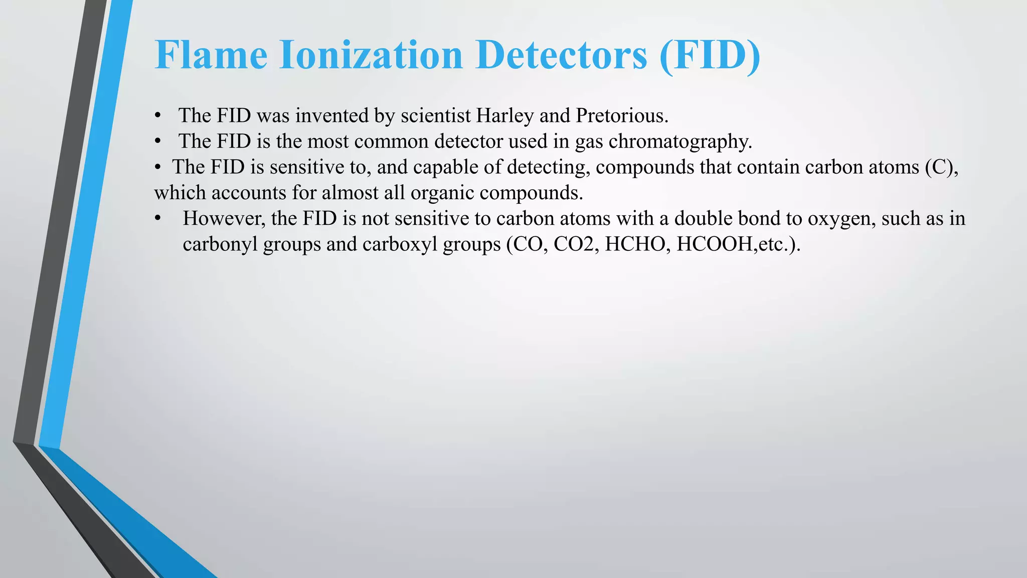 Gas chromatography detectors | PPT