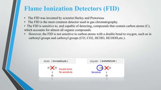Gas chromatography detectors | PPTX | Chemistry | Science