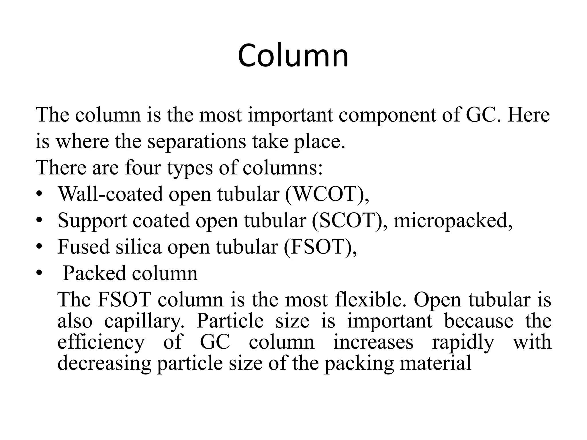Gas chromatography lecture | PPTX