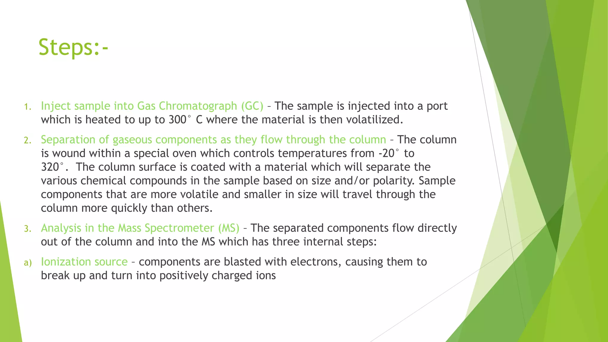 Gas chromatography-Mass spectrometry (GC-MS) | PPTX | Chemistry | Science