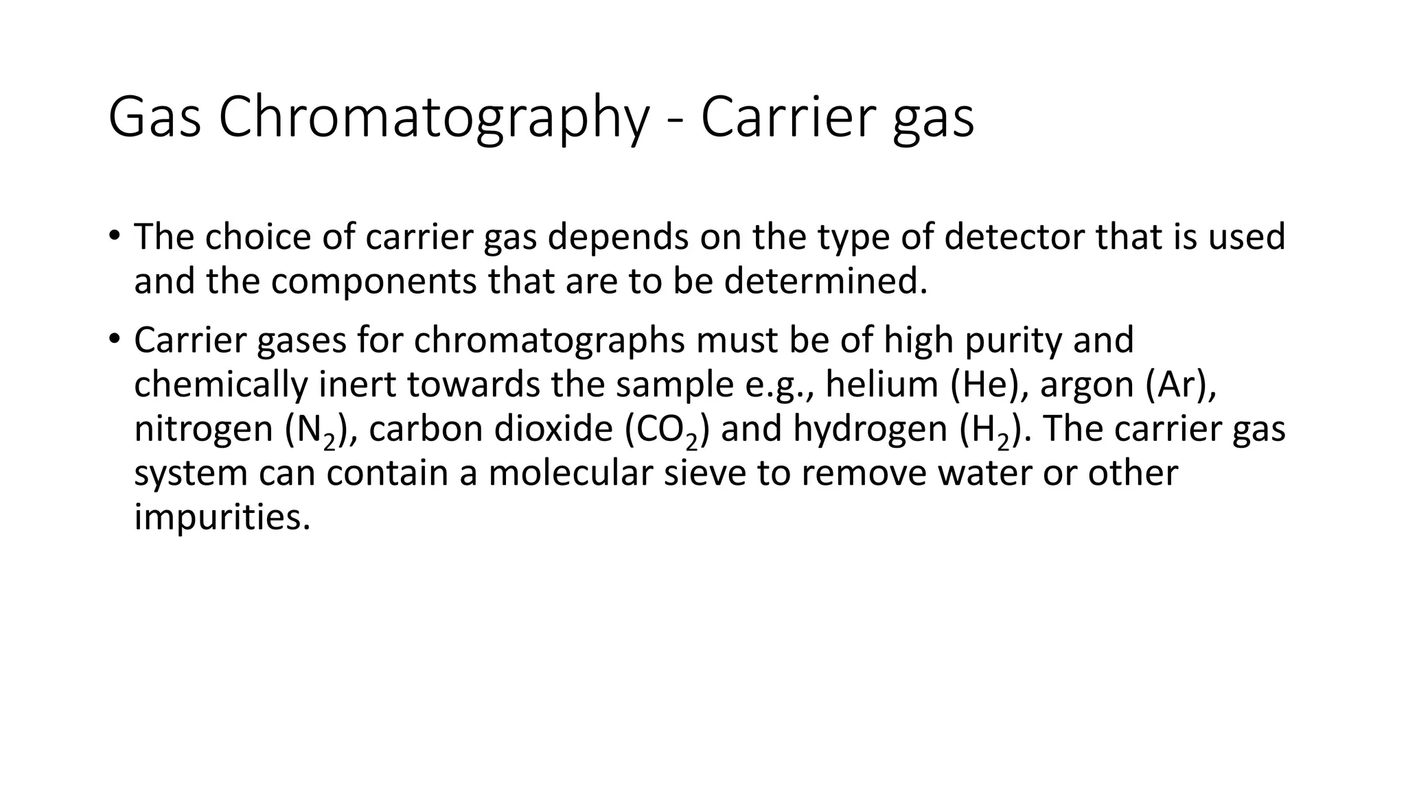 Gas chromatography ppt | PPTX