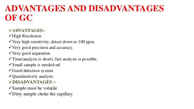 Gas Chromatography Advantages Disadvantages – NJHW