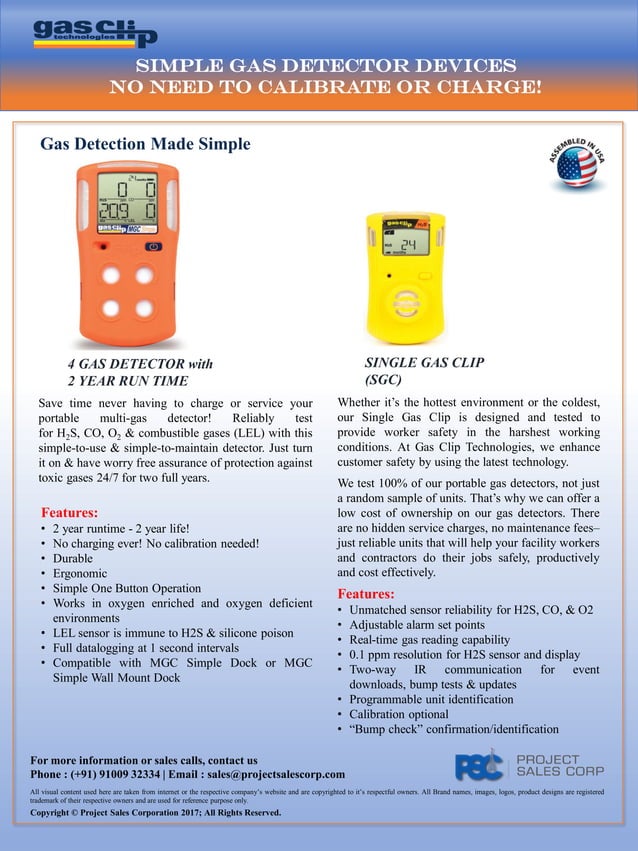 SIMPLE GAS DETECTOR DEVICES - GASCLIP | PDF