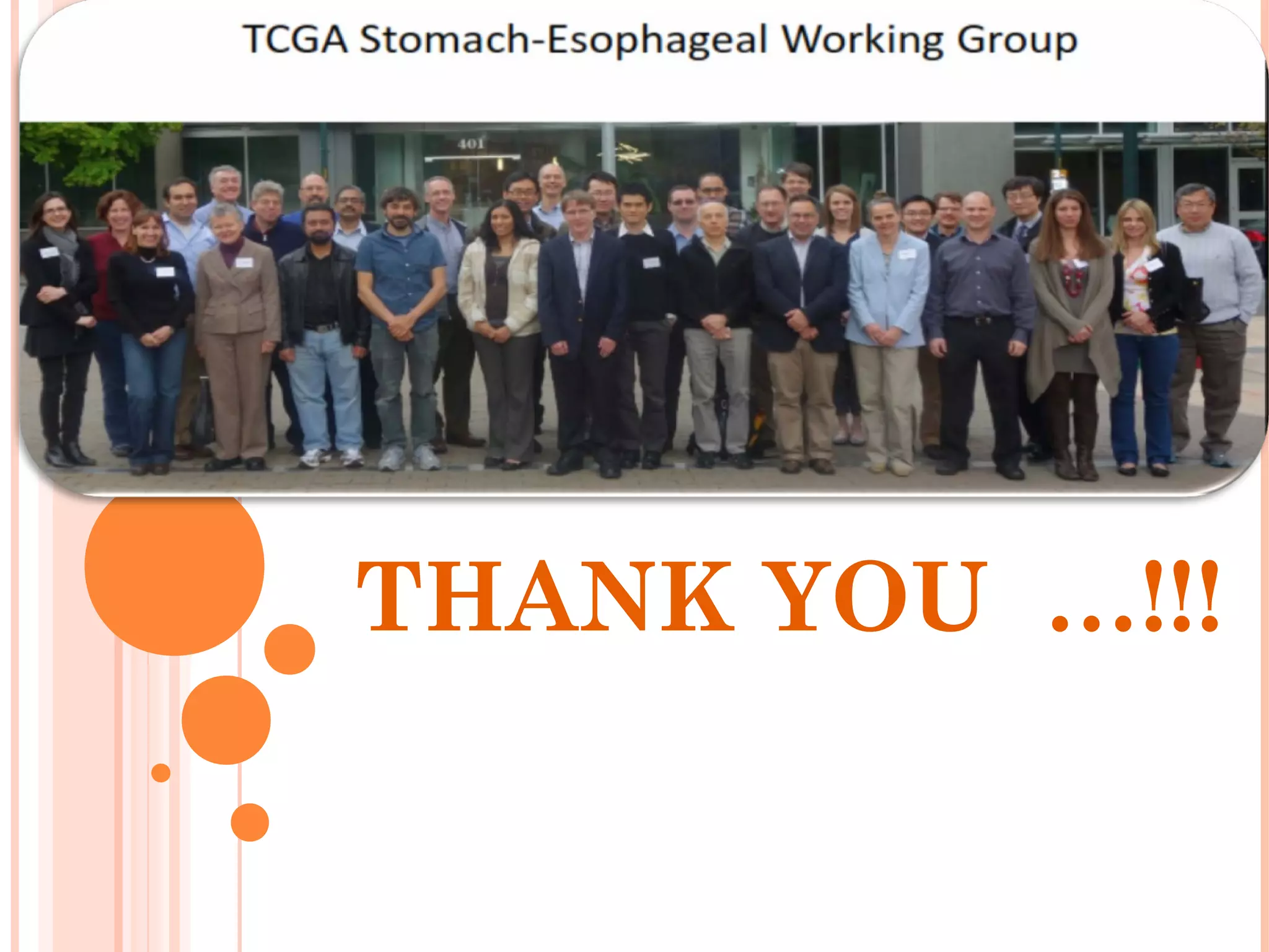 Gasctric cancer , Tcga Nature july 2015 | PPT
