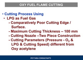 GAS CUTTING.ppt this presentation shows the requirement if gas cutting ...