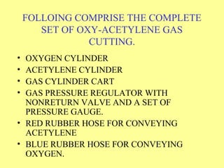 Gas cutting welding | PPT | Chemistry | Science
