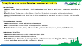 Gas cylinder blast controls for safety purpose. | PPTX
