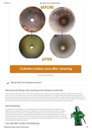 Gas cylinder inner cleaning technology | PDF