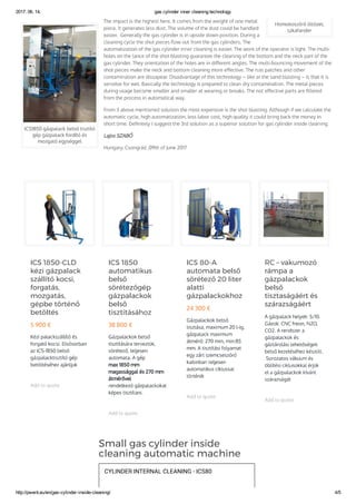 Gas cylinder inner cleaning technology | PDF