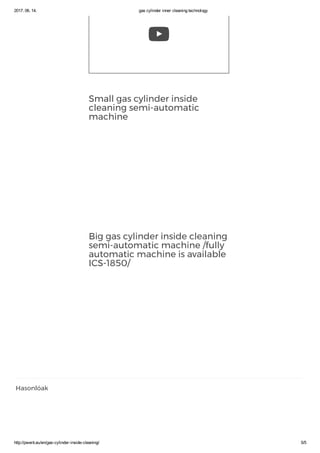 Gas cylinder inner cleaning technology | PDF