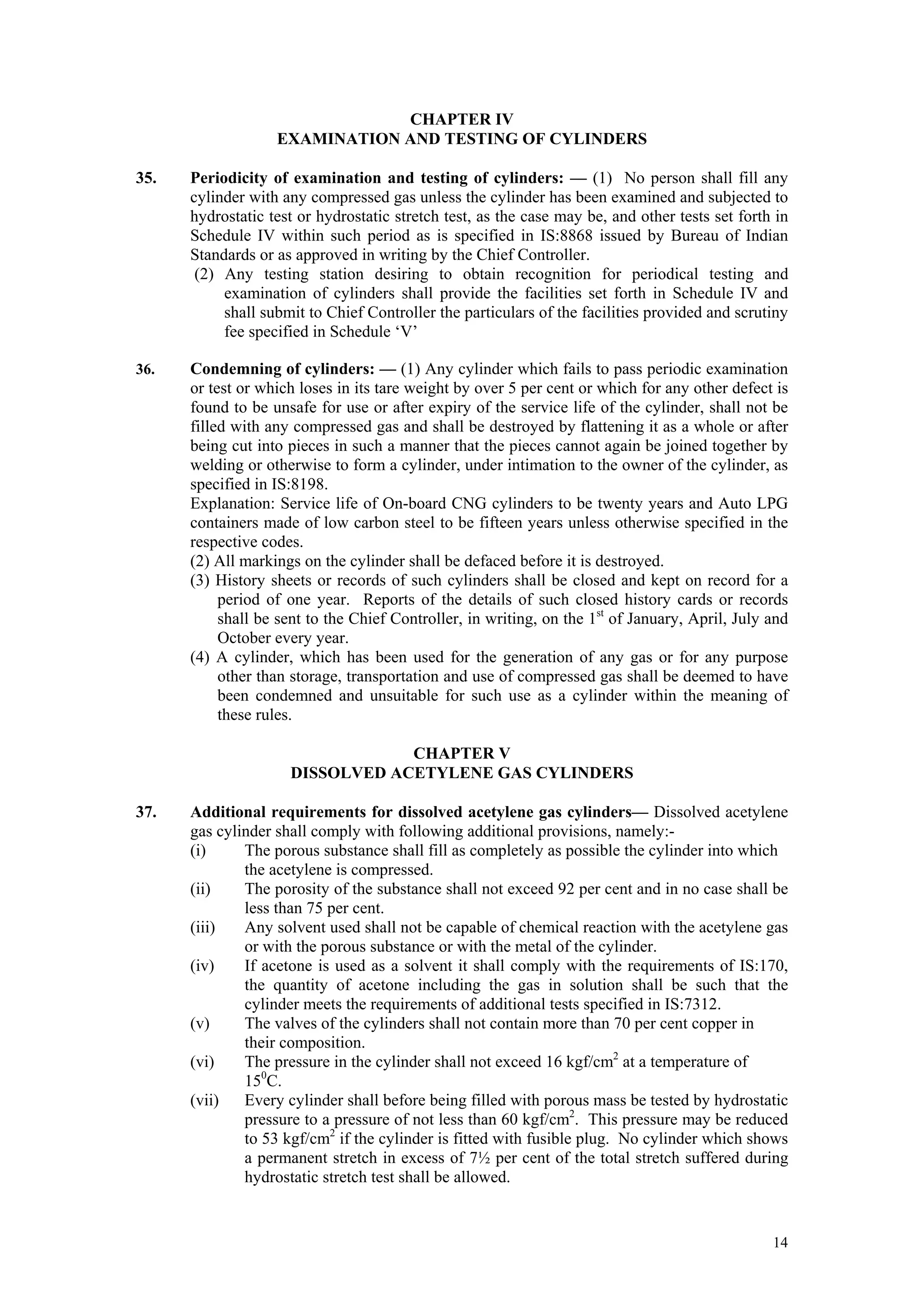 Gas cylinder rule_2004 | PDF
