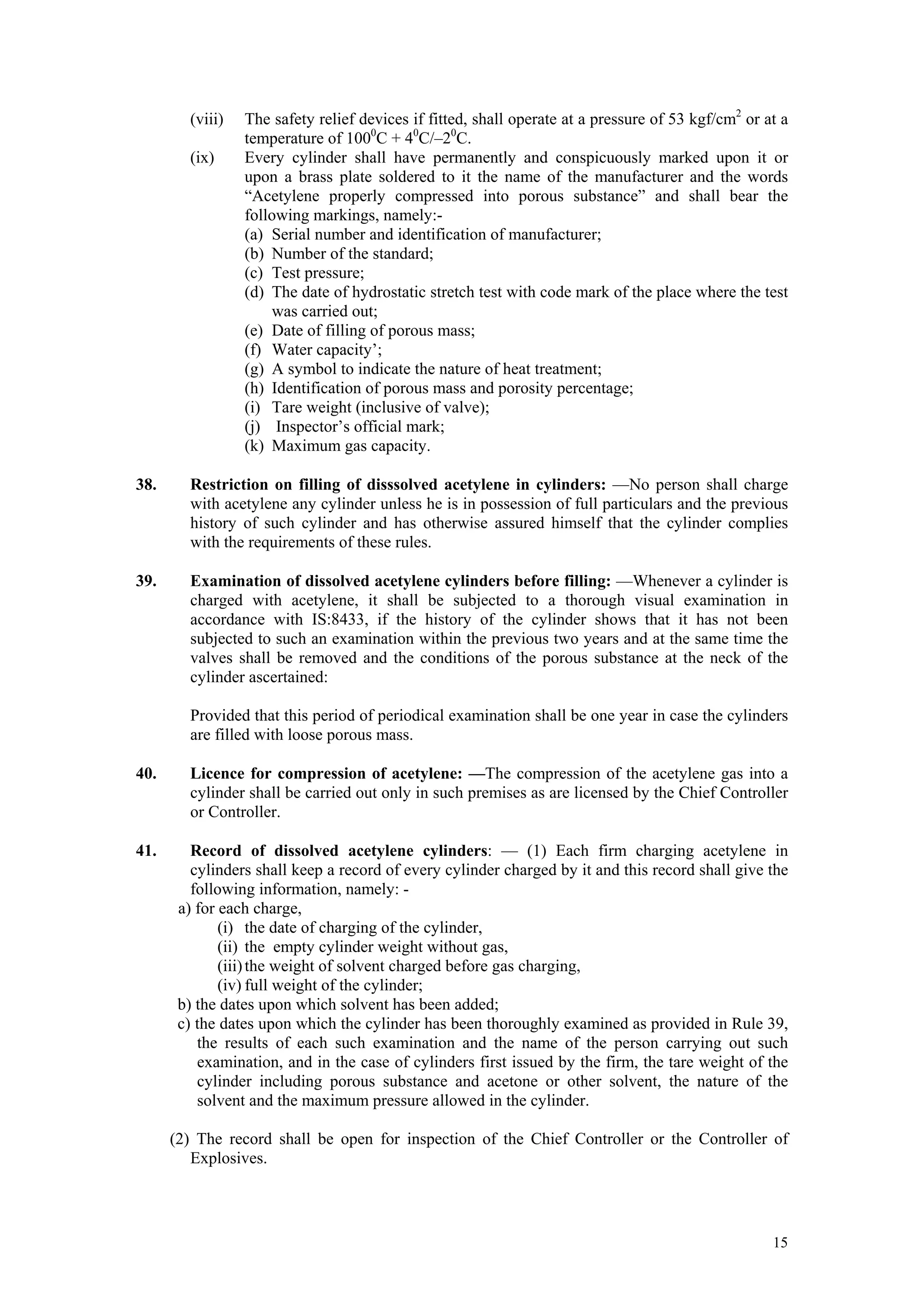 Gas cylinder rule_2004 | PDF
